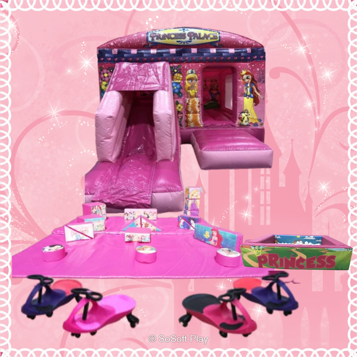 Ultimate Princess Party Package - Bouncy Castle & Soft Play Hire in ...